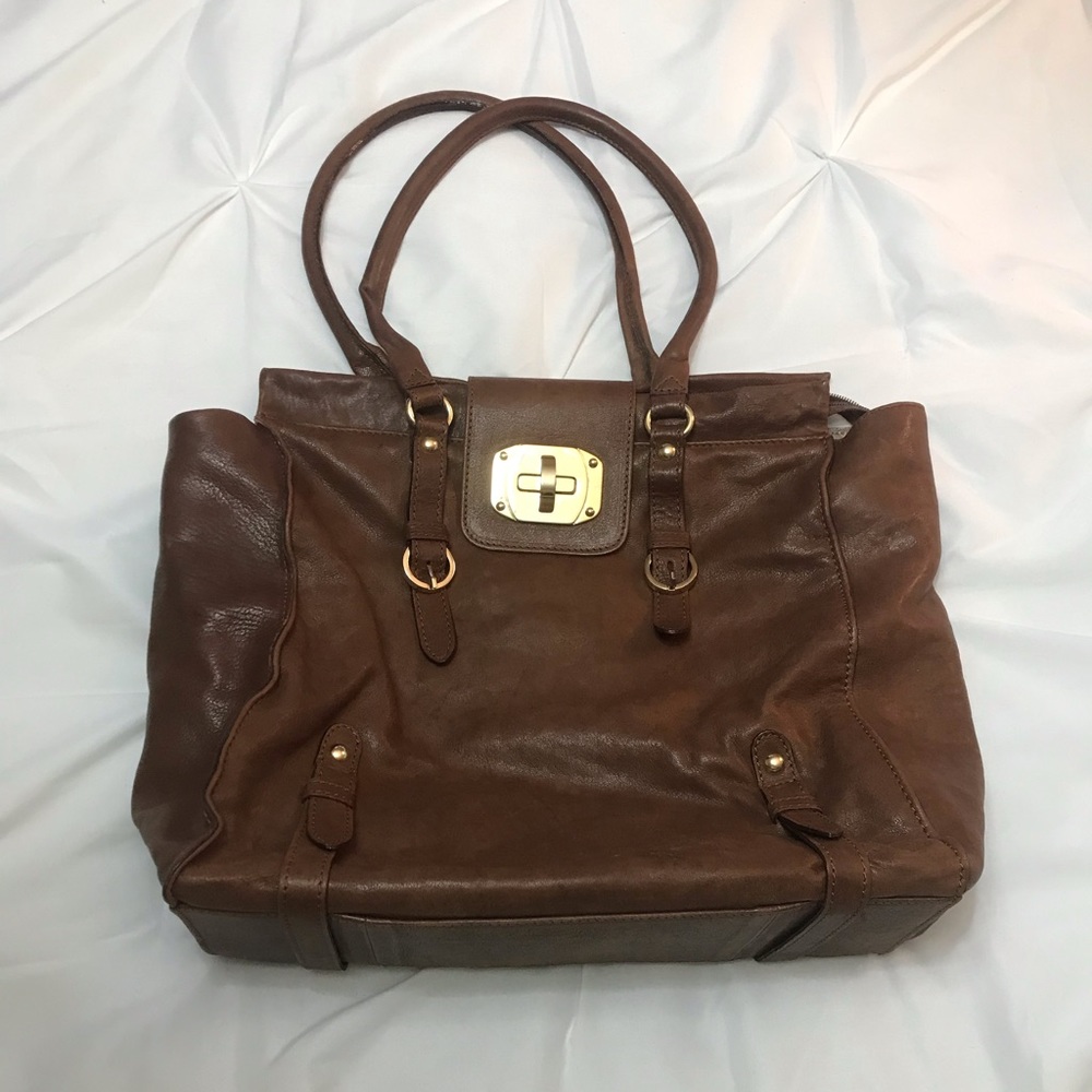 Paolo Masi Leather Tote - Gem